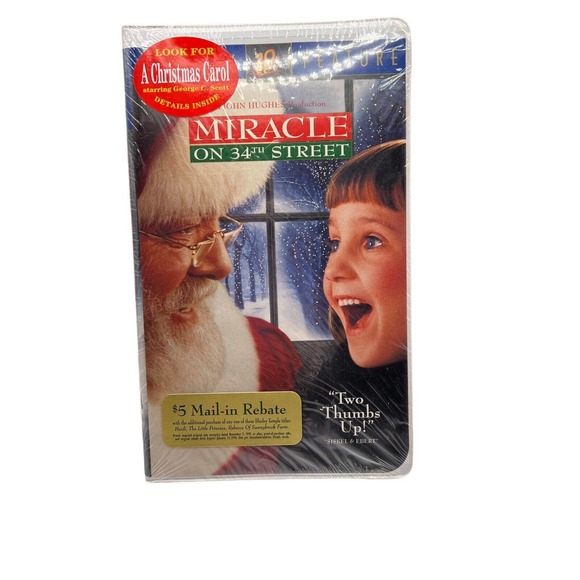 Media | Miracle On 34th Street Vhs 1994 New Sealed 1995 | Poshmark